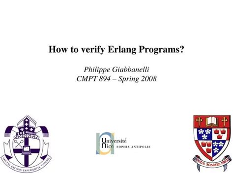 Ppt How To Verify Erlang Programs Powerpoint Presentation Free Download Id4157168
