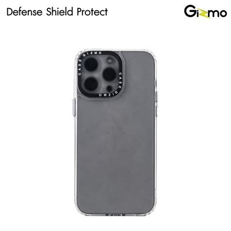 Gizmo Case Model Ip15 15 15pro 15 Pro Max Defense Shiled Protect Clear With Border Embossed