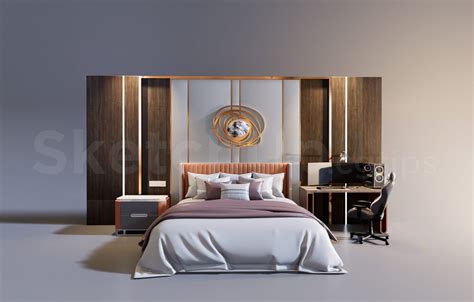 9293 Free Sketchup Bed Model Download