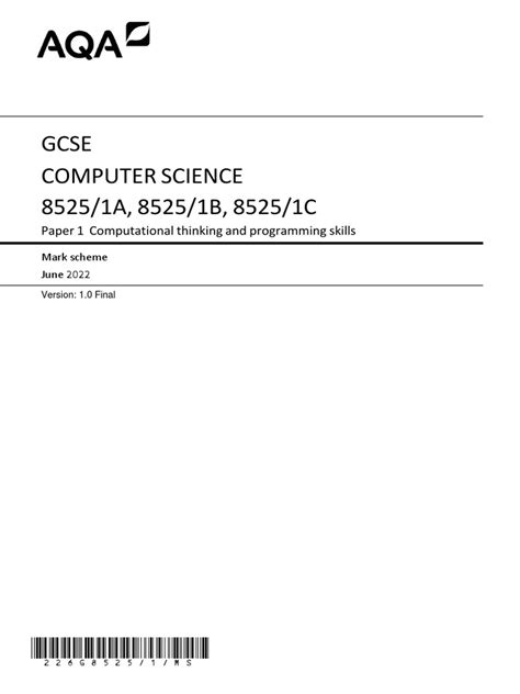 paper1 computerscience markscheme pdf boolean data type control flow