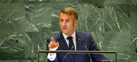 Protecting Civilians Must Be Our ‘north Star Says French President