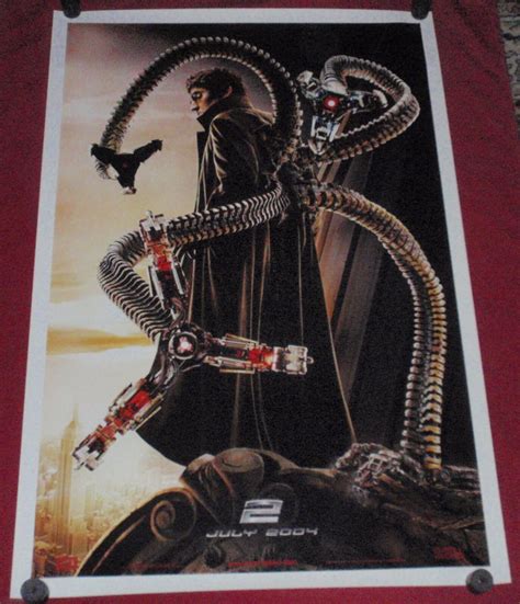 Spider Man 2 Movie Poster 27x40 Ss Doctor Octopus Marvel Doc Ock