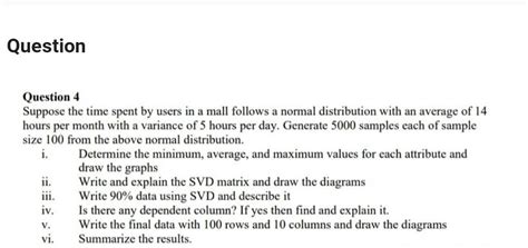 Solved Can Anyone Explain The Question With Sample Data With