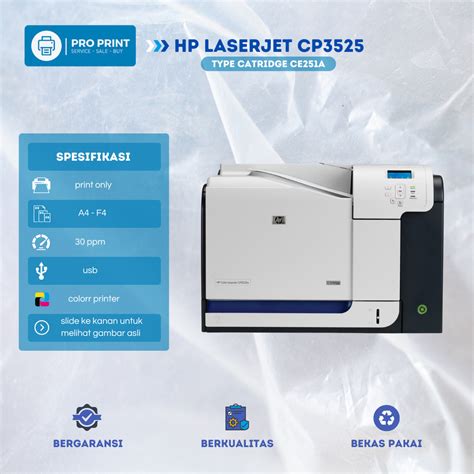 Jual Printer Warna Hp Laserjet Cp3525 Kertas A4 F4 Printer Stiker