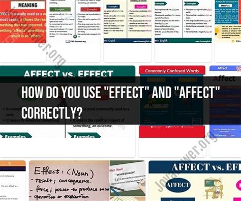 Affect Vs Effect How To Use Effect Vs Affect Correctly