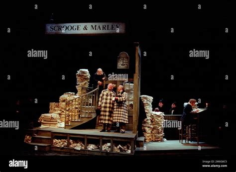 Centre At Desk Clive Francis Ebenezer Scrooge Right Paul Greenwood