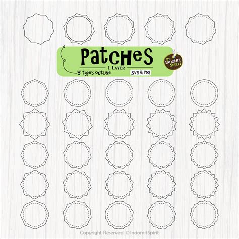 Patch Svg Png Dotted Outline Svg Hat Patches Svg Patch Cut File