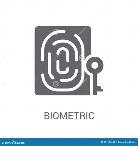 Biometric Identification Icon Trendy Biometric Identification L Stock Vector Illustration Of