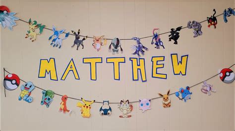 Diy Pokemon Banner Idea Pokemon Banner Idea Pokemon Banner
