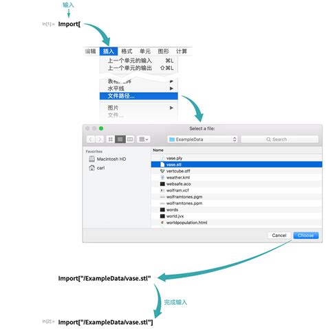 在输入中插入文件路径—wolfram Documentation