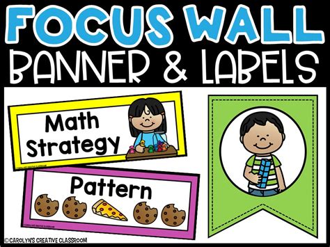 Bright Math Focus Wall And Banner