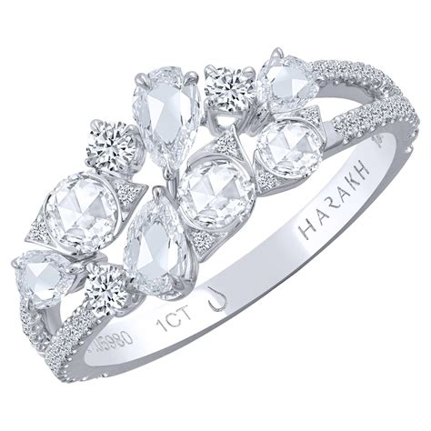 Diamond Spiral Gold Cascade Ring For Sale At 1stdibs Terminal Cascade