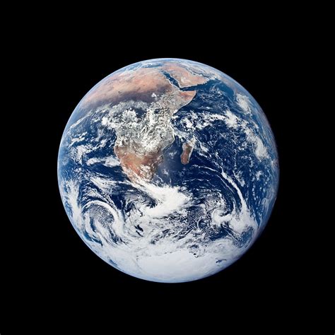 Nasa标志性蓝色弹珠地球照片已50岁 1972年12月7日由阿波罗17号拍摄 神秘的地球 科学 自然 地理 探索