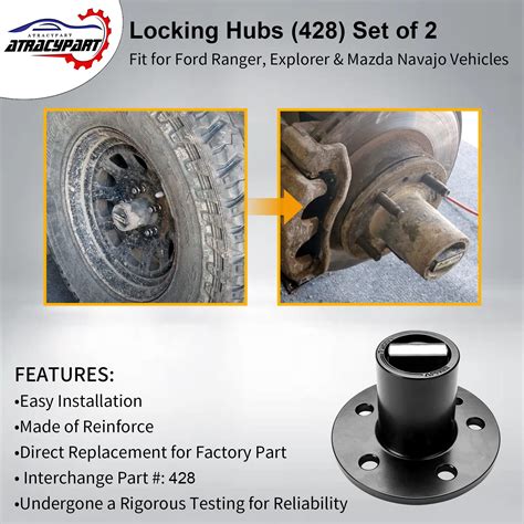 Locking Hub Set Garage Pro Manual For Ford Explorer Ranger And Mazda B