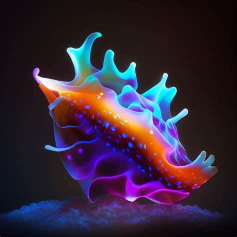 Glowing Nudibranch Minty Fresh Prints Paintings And Prints Animals