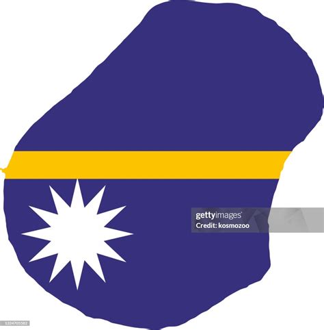 Nauru Flag Map Big Blue 1840 1940 Nauru