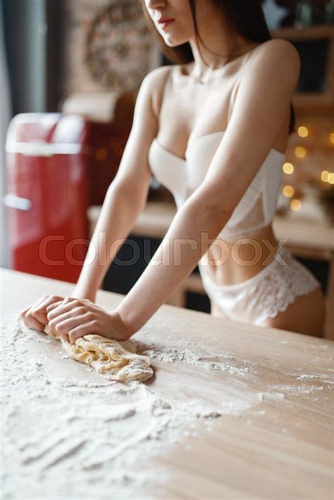 Sexy Girl In Kitchen