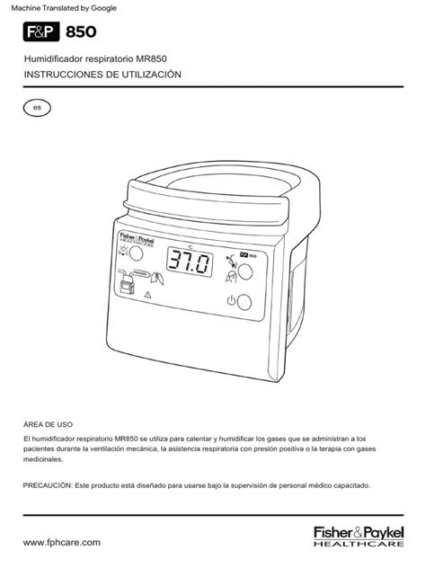 User Instruction 850 Optiflow Ui 185042317 Es Pdf Oxígeno Agua