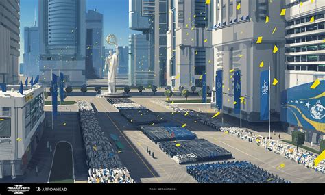 Artstation Helldivers 2 Super Earth Parade Earth City Super Earth
