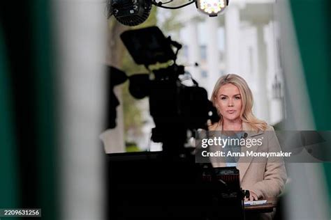 White House Press Secretary Karoline Leavitt Is Interviewed Near The