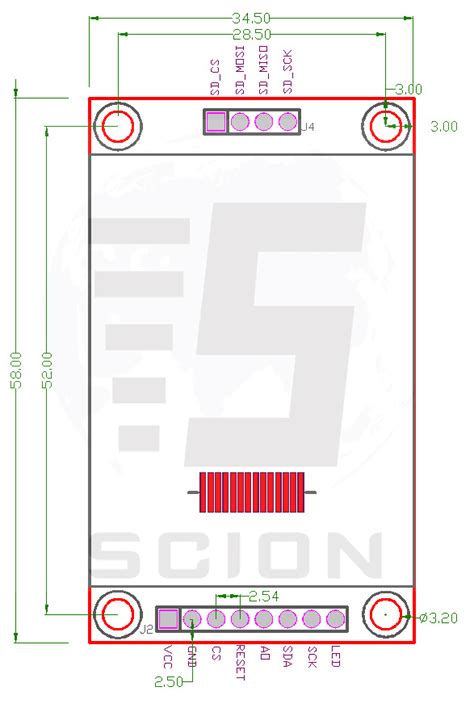 1 8 Inch TFT LCD Module SPI Serial 51 Drivers 4 IO Driver 128 160 Scion Electronics