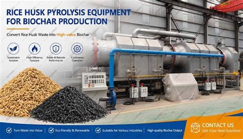 Rice Husk Pyrolysis Equipment For Biochar Production Guanma Machinery