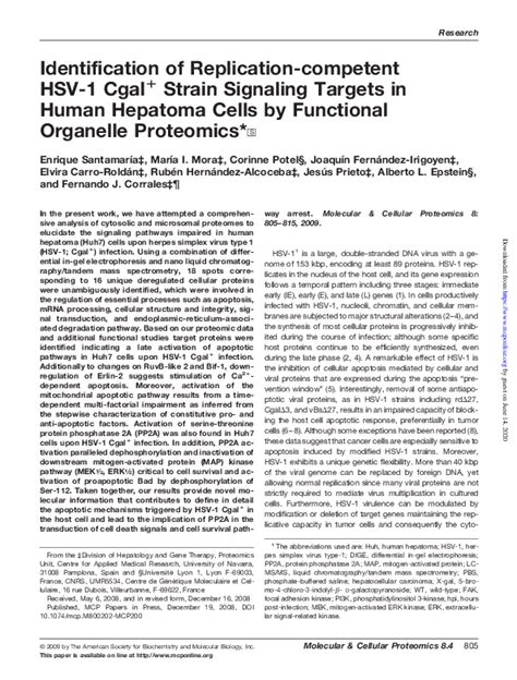 Pdf Identification Of Replication Competent Hsv 1 Cgal Strain