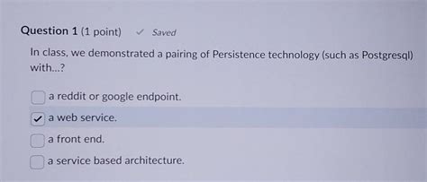Solved In Class We Demonstrated A Pairing Of Persistence
