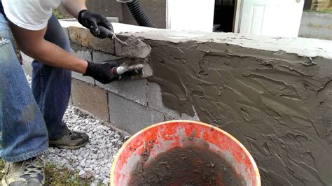 Stuccoing The Wall Youtube