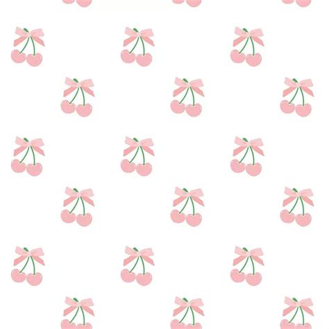 Preppy Cherry Bows Wallpapers Wallpaper Cave