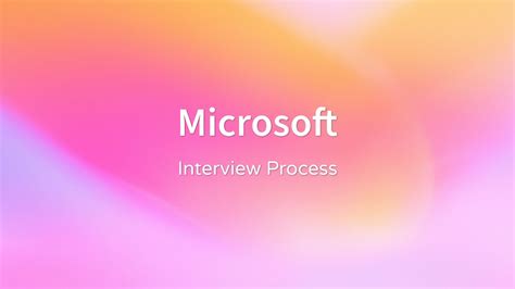 Microsofts Interview Process 2025 Techprep