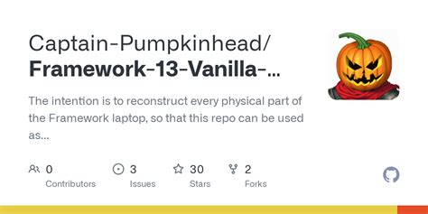 Github Captain Pumpkinheadframework 13 Vanilla Reconstruction The Intention Is To