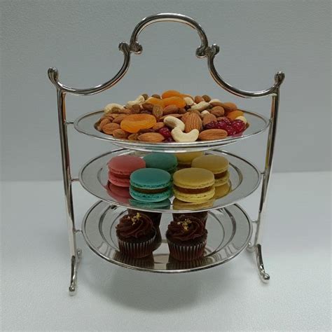 Silver Tier Serving Tray Etsy Uk