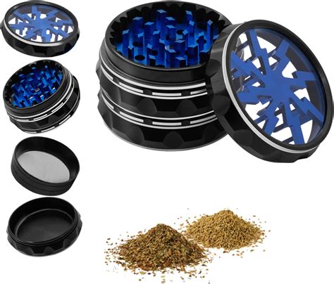 Anpro Herb Grinder Premium Aluminum Portable Herbal Grinders With