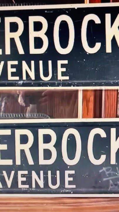 1960s Street Sign Brooklyn Ny Knickerbocker Ave Black Street Sign Youtube