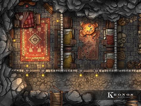 Underground Prison Battlemap 40x30 Dnd Map Digital Map Etsy