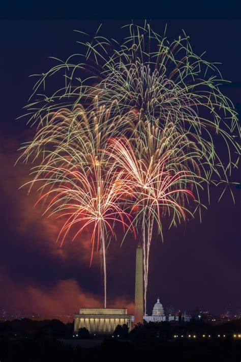 Independence Day Fireworks On The National Mall Light And Landscapes