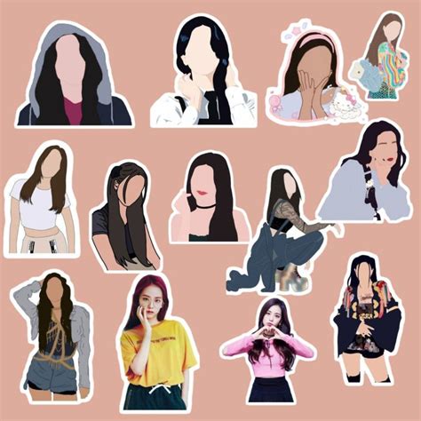 Blackpink Jisoo Stickers Vinyl Matte Laminated Waterproof And