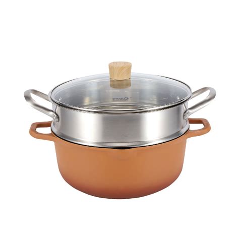 Shogun® Morandi Casserole With Glass Lid And Steamer Insert 28cm 62l Ih Chef Wan Lifestyle