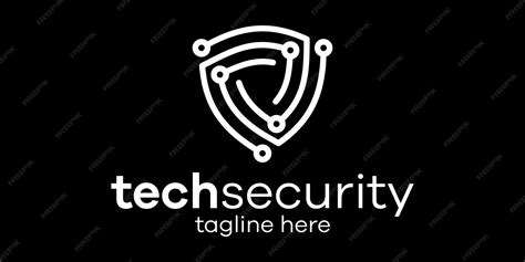 Premium Vector Shield Technology Logo Design Icon Vector Illustration