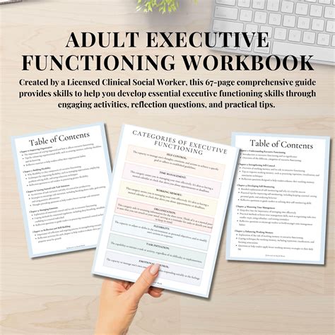 Executive Functioning Workbook For Adults Adult Adhdadhd Late