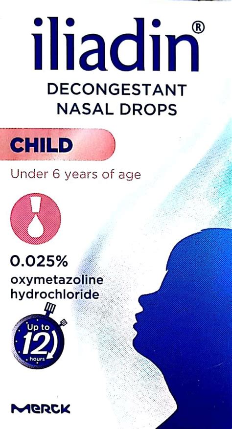 Iliadin Pedriatric Nasal Decongestant 0025 Drops New Look 034