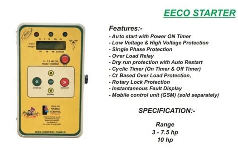 Mobile Pump Starter At ₹ 7500piece Motor Starter In Salem Id