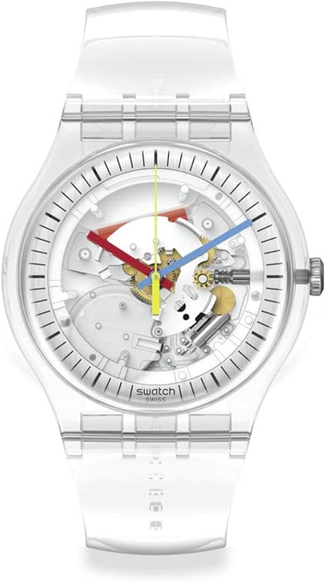 Buy Swatch New Gent Bio Sourced Quartz Plastic Strap Clear 18 Casual