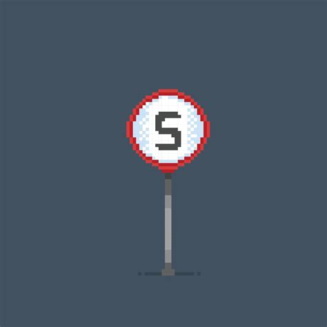 Stop Sign In Pixel Art Style 22906198 Vector Art At Vecteezy