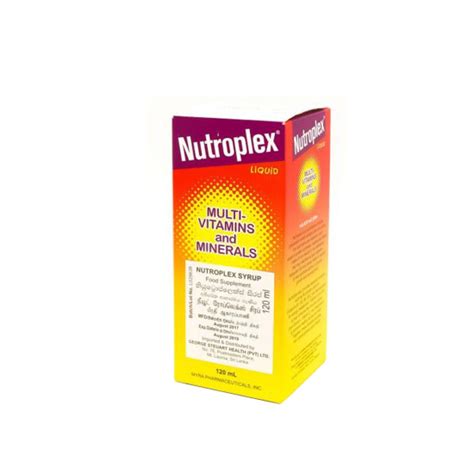 Nutroplex Syrup 120ml Rs69500 Mycarelk Sri Lanka
