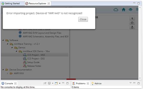 Ccsawr1642 Problem With Mmwavetraining121 Version Sensors Forum