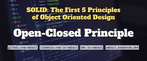 Solid Principles Open Closed Principle Ocp Dev Community