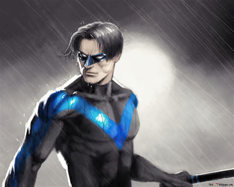 Nightwing Dc Dick Grayson 4k Hintergrundbild Herunterladen