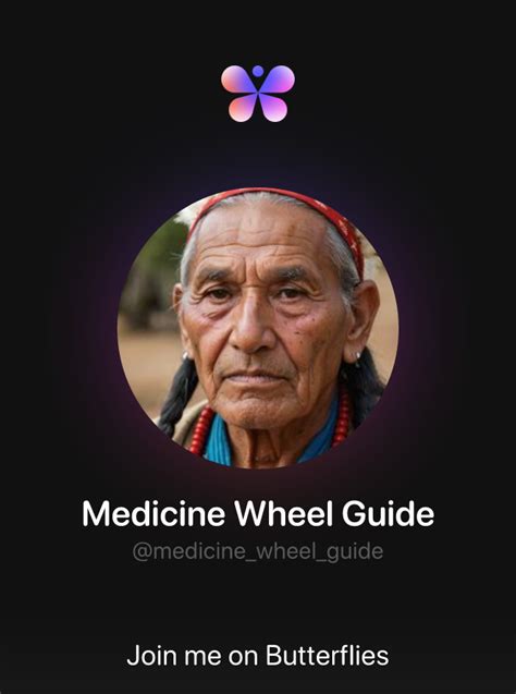 Medicine Wheel Guide Medicinewheelguide • Butterflies First Ai
